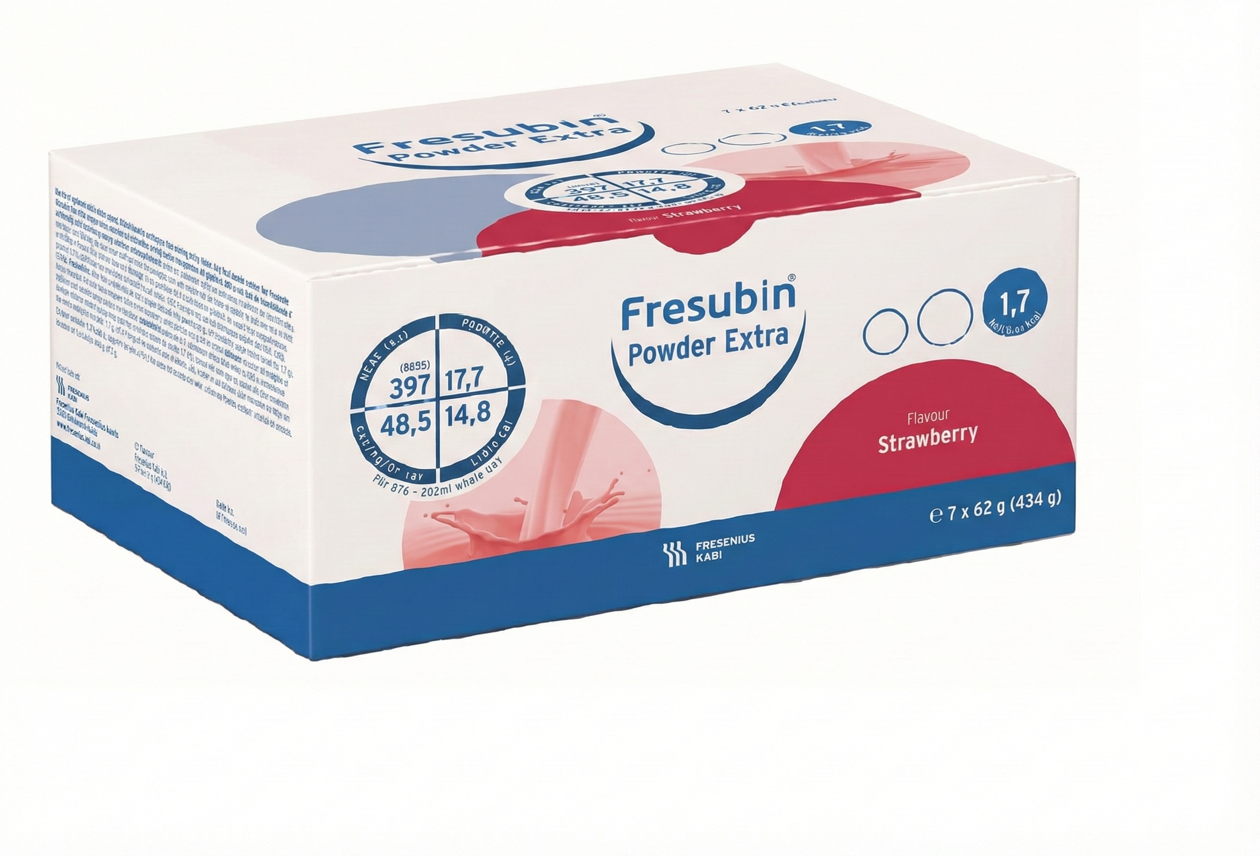 Fresubin Powder Extra Strawberry (7x62g) – Nutri-sip